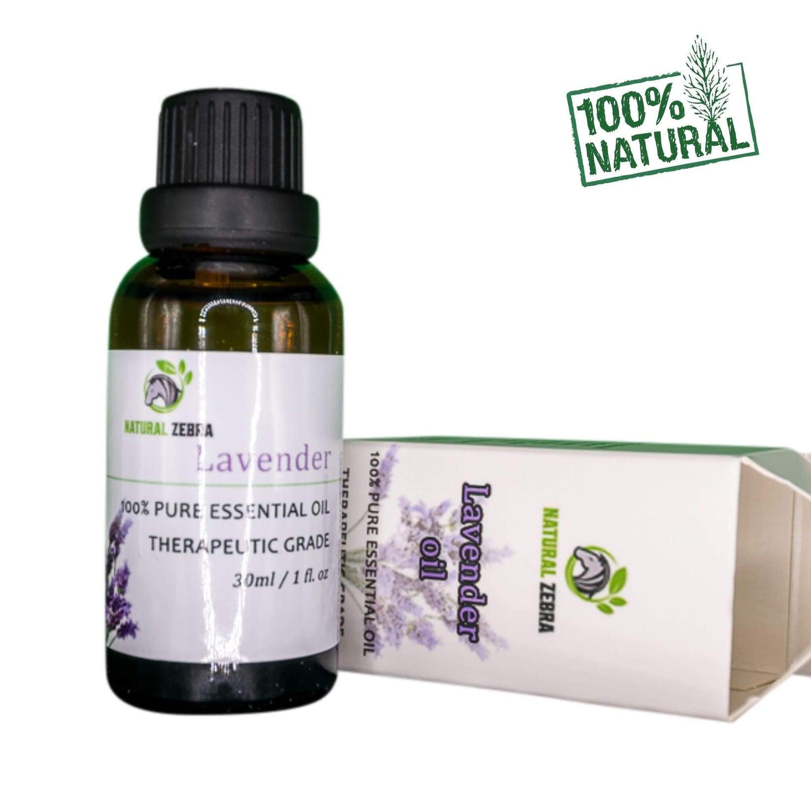 Lavender Essential Oil - 30ml Therapeutic Grade – NATURAL ZEBRA
